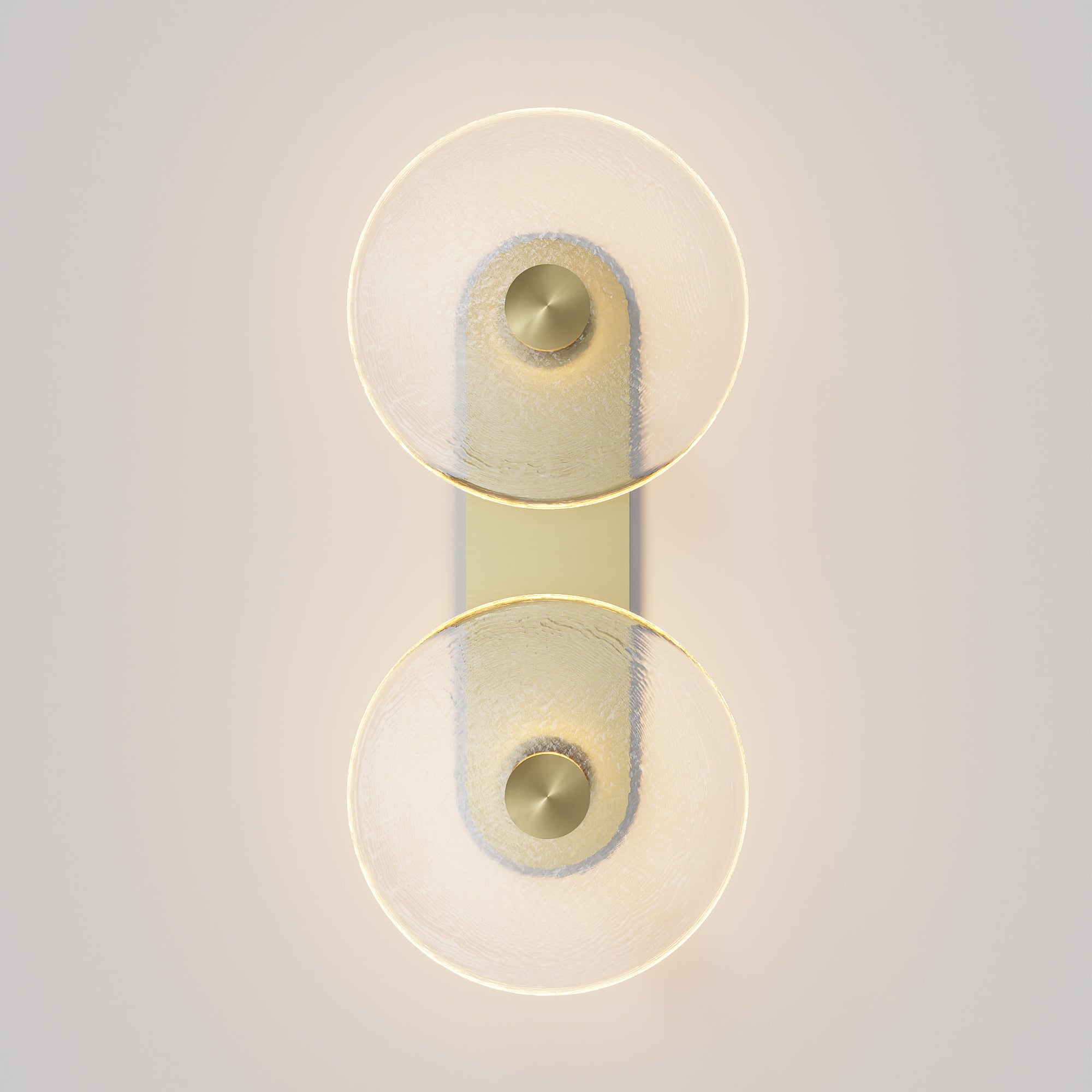Coral Glass Duo Wall Sconce – Three Balls Red