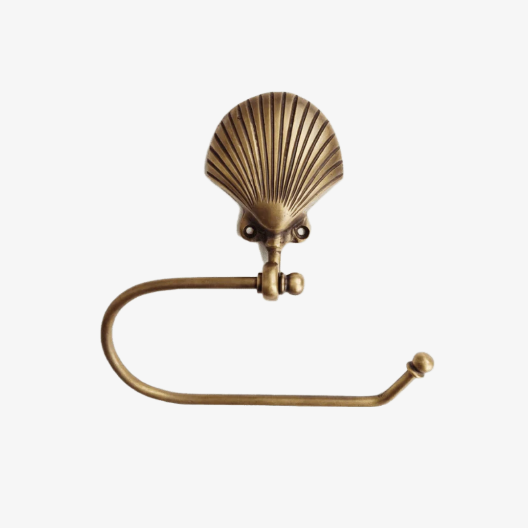 Clam Shell Toilet Roll Holder – Three Balls Red